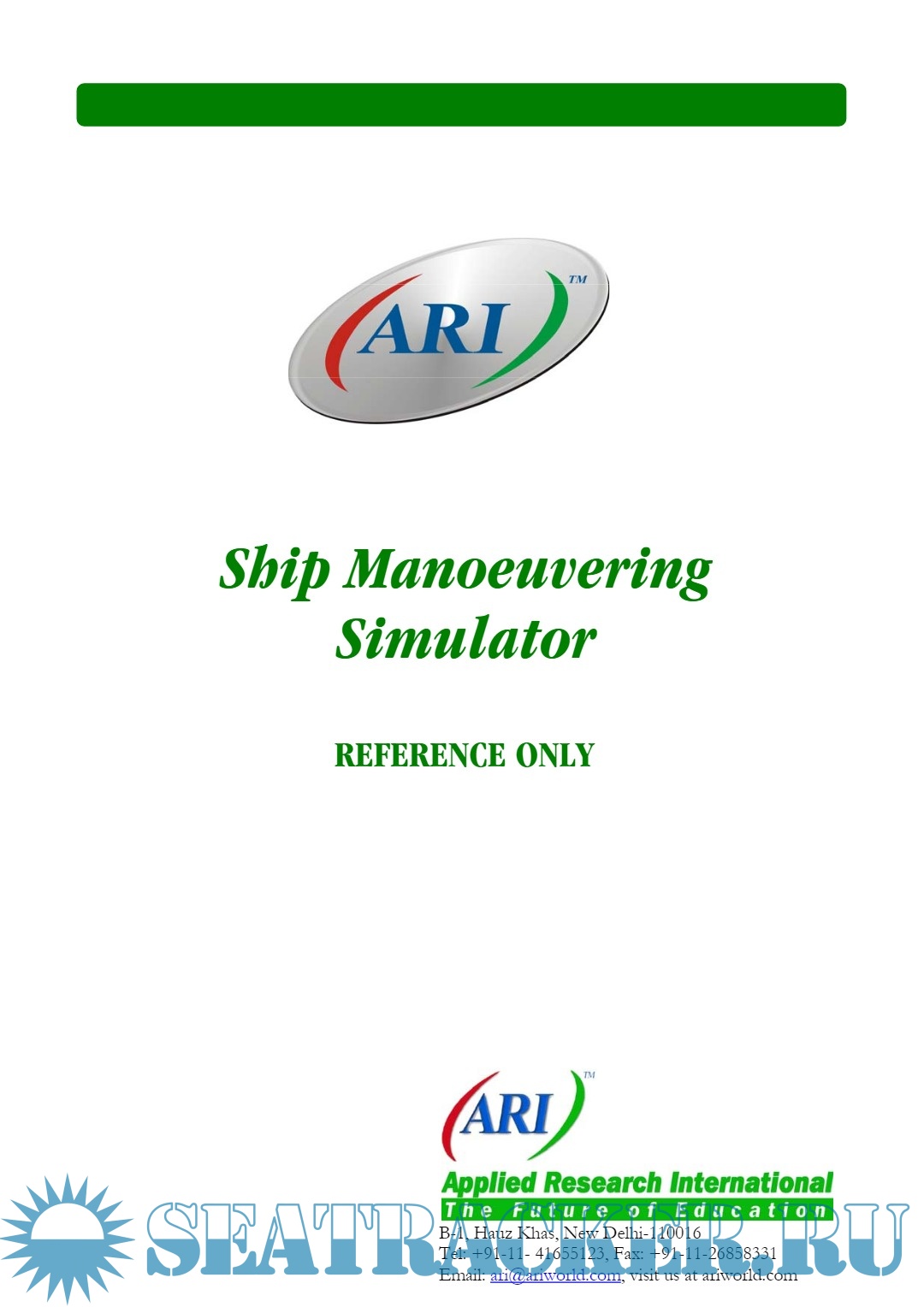 Ship Manoeuvering Simulator (Handout) - ARI [2021, PDF] › Marine Tracker
