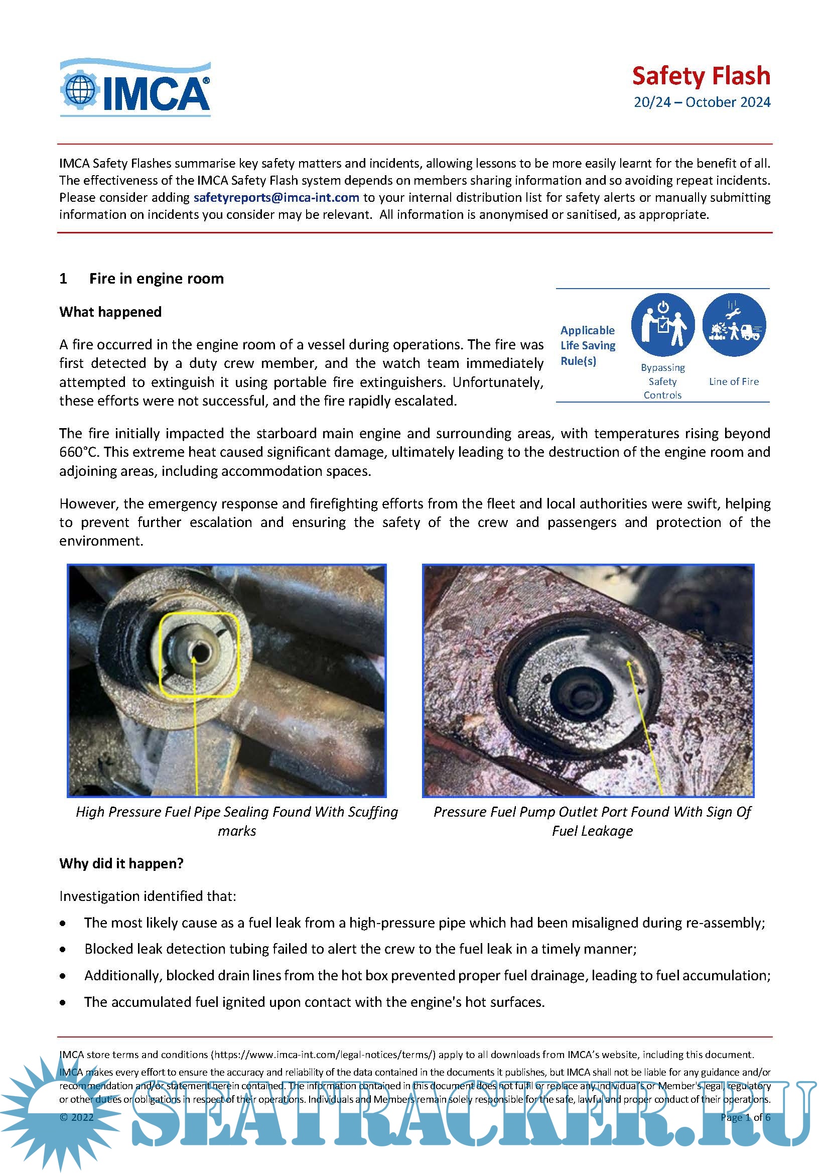Safety Flash issue 20 (October) - IMCA [2024, PDF] › Marine Tracker