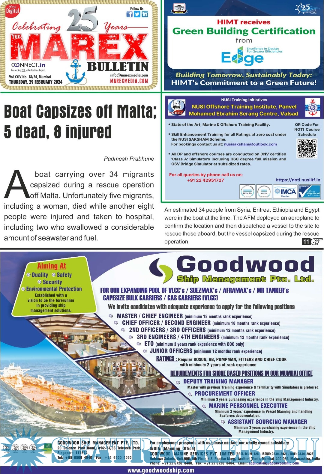 The Marex Bulletin - No. 18/24 - Marex Media [2024, PDF] › Marine Tracker