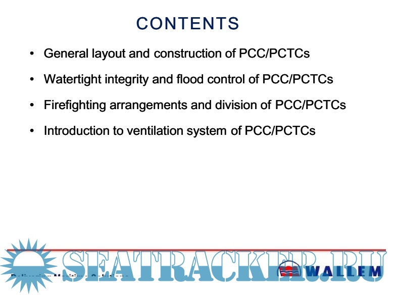 PCC&PCTC Operations and Vessel Handling Pre-Course - Wallem Maritime ...