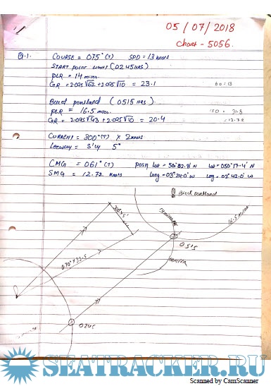 Terrestrial and Coastal Navigation - Solved Numericals (2018-2012) from ...