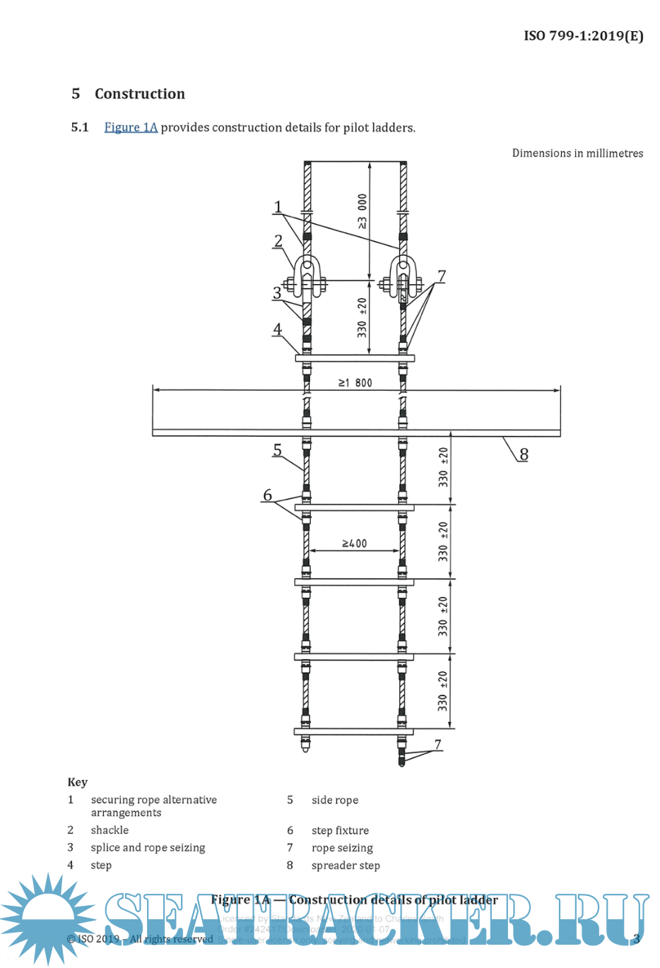 ISO 799-:2019(E) Pilot Ladders Part 1 Design and specification - International Standard ...