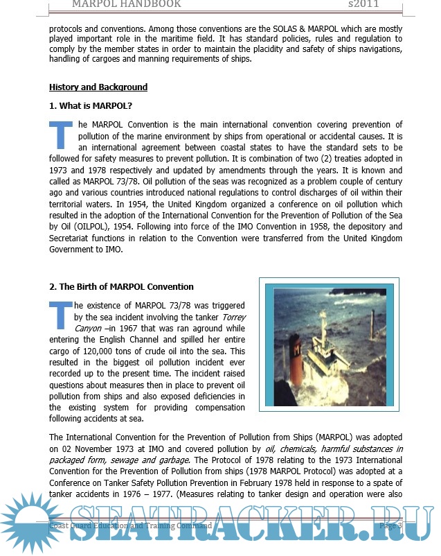 Marpol Handbook - unknown [2011, DOC] › Marine Tracker