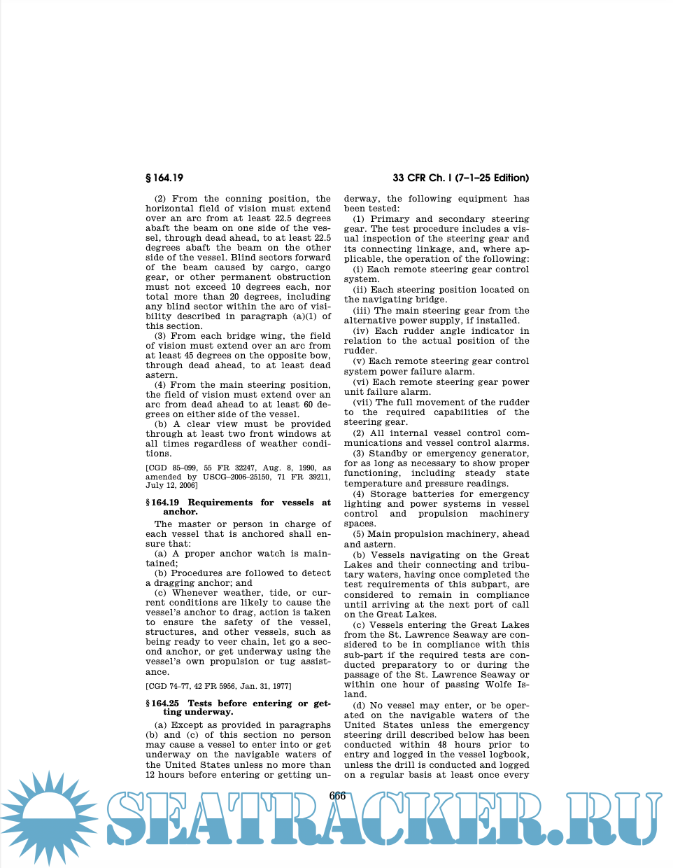 Code of Federal Regulations (CFR) Title 33 - USGPO [2025, PDF] › Marine Tracker