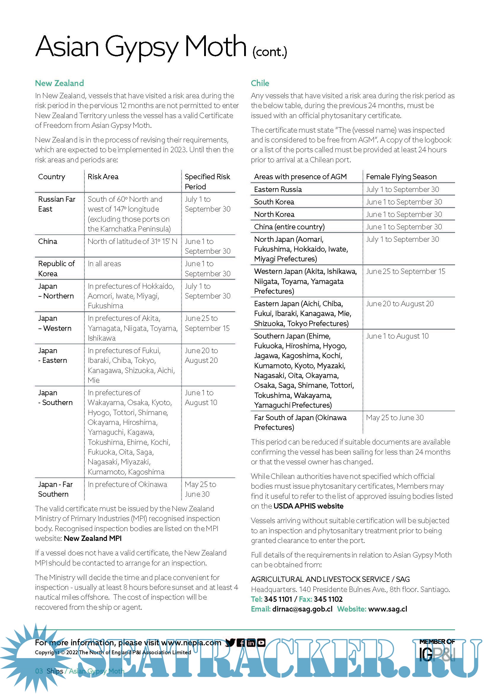 Asian Gypsy Moth Briefing - the North [2022, PDF] › Marine Tracker