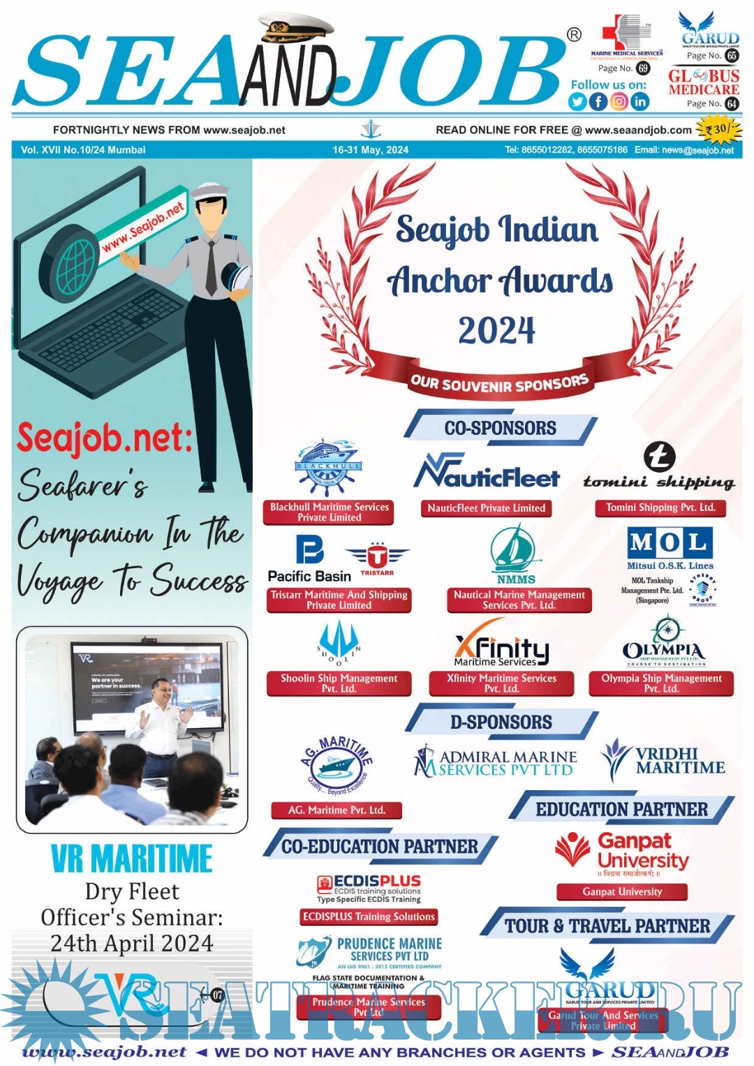 Sea and Job: No. 10/24 - Sea Line Group [2024, PDF] › Marine Tracker