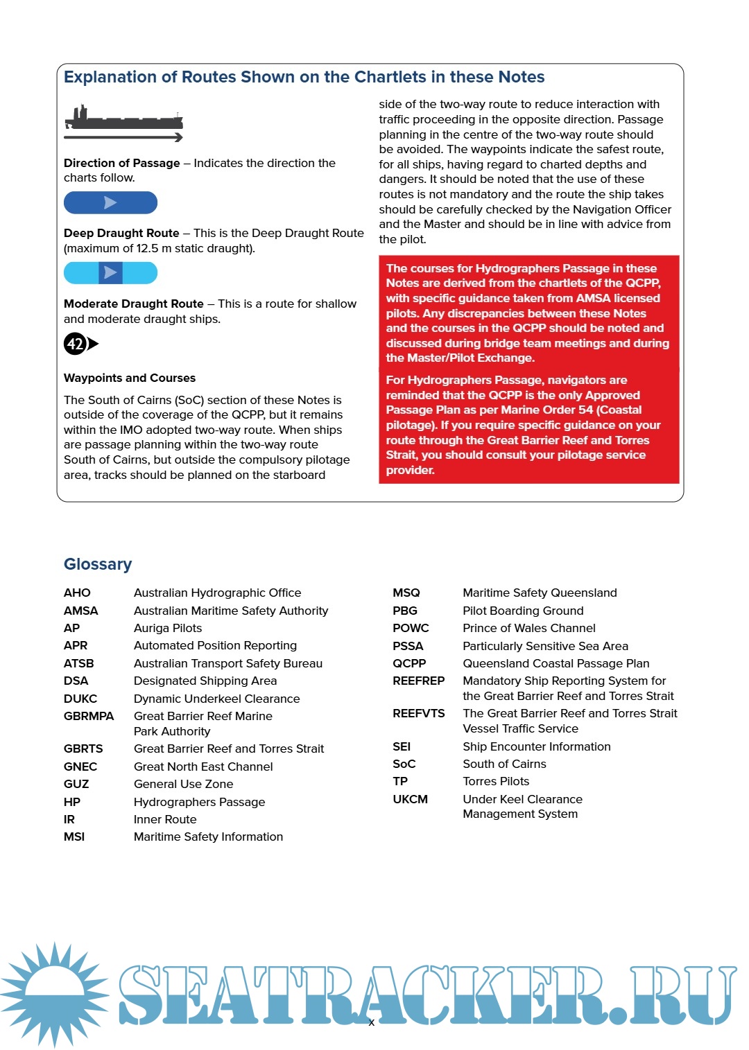 Passage Planning Notes - South of Cairns, Whitsundays and Hydrographers ...