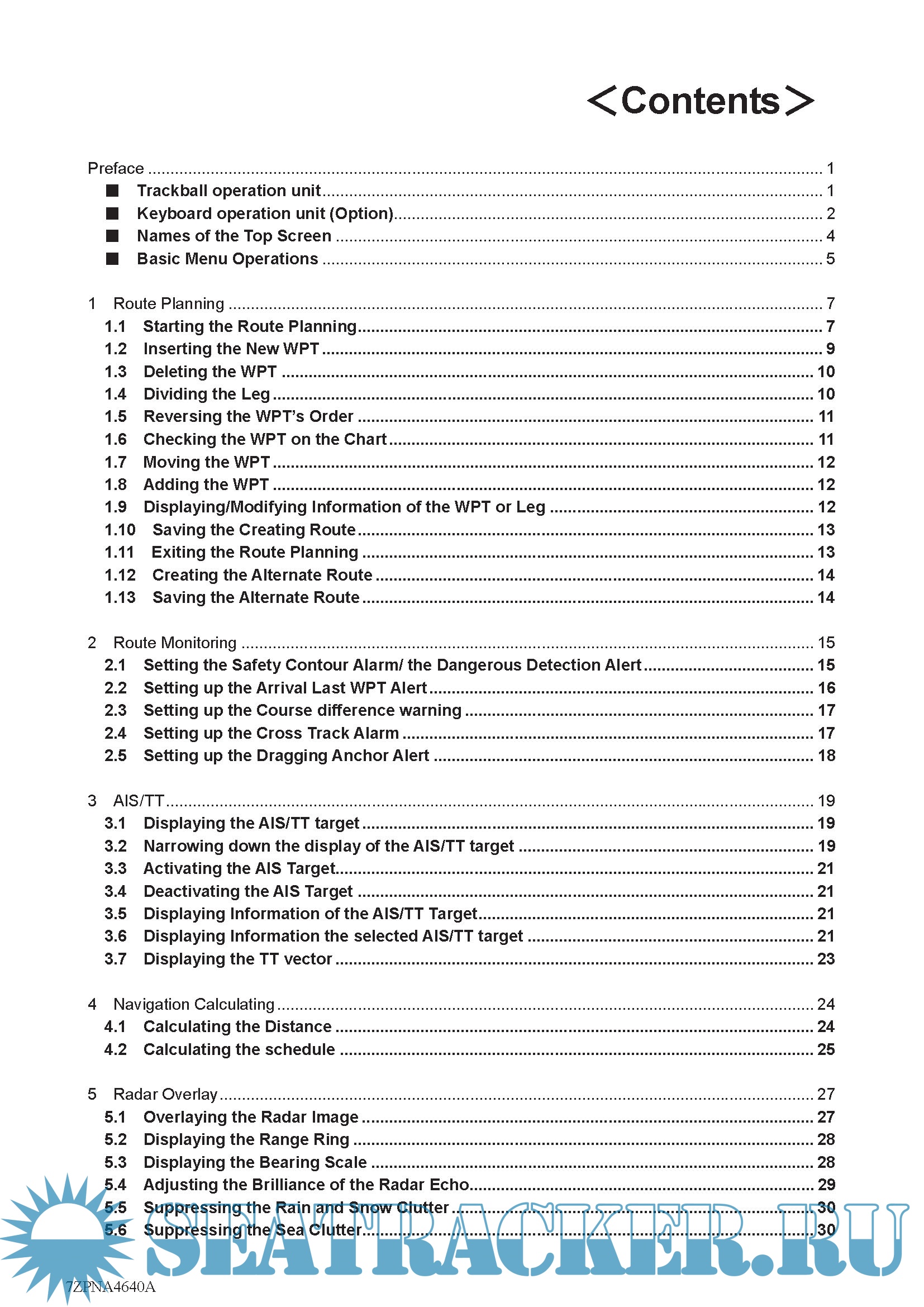 ECDIS JRC JAN-7201/9201 Quick Reference - JRC [2017, PDF] › Marine Tracker