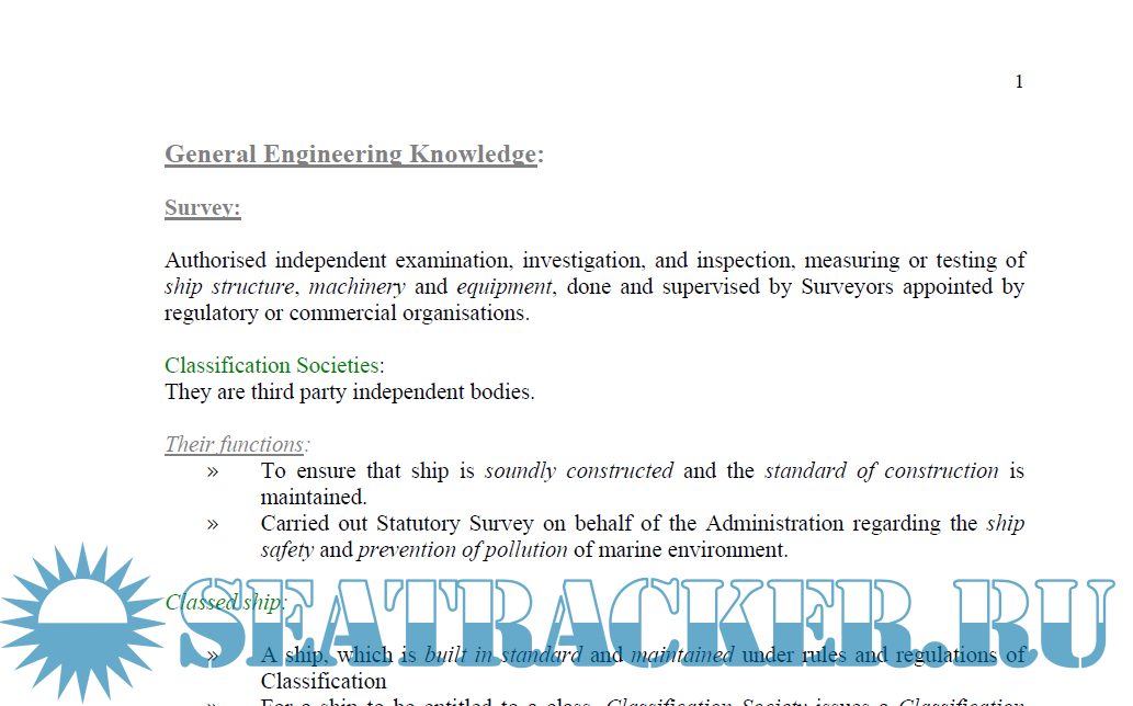 Marine Engineering Orals guide questions with answers - various [2018 ...