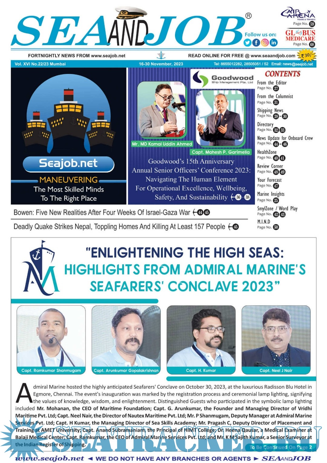 Sea and Job: No. 22/23 - Sea Line Group [2023, PDF] › Marine Tracker