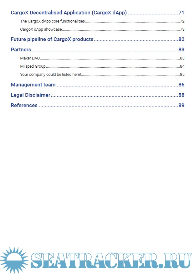 CargoX - Business Overview Technology Bluepaper - CargoX [2018, PDF] › Marine Tracker