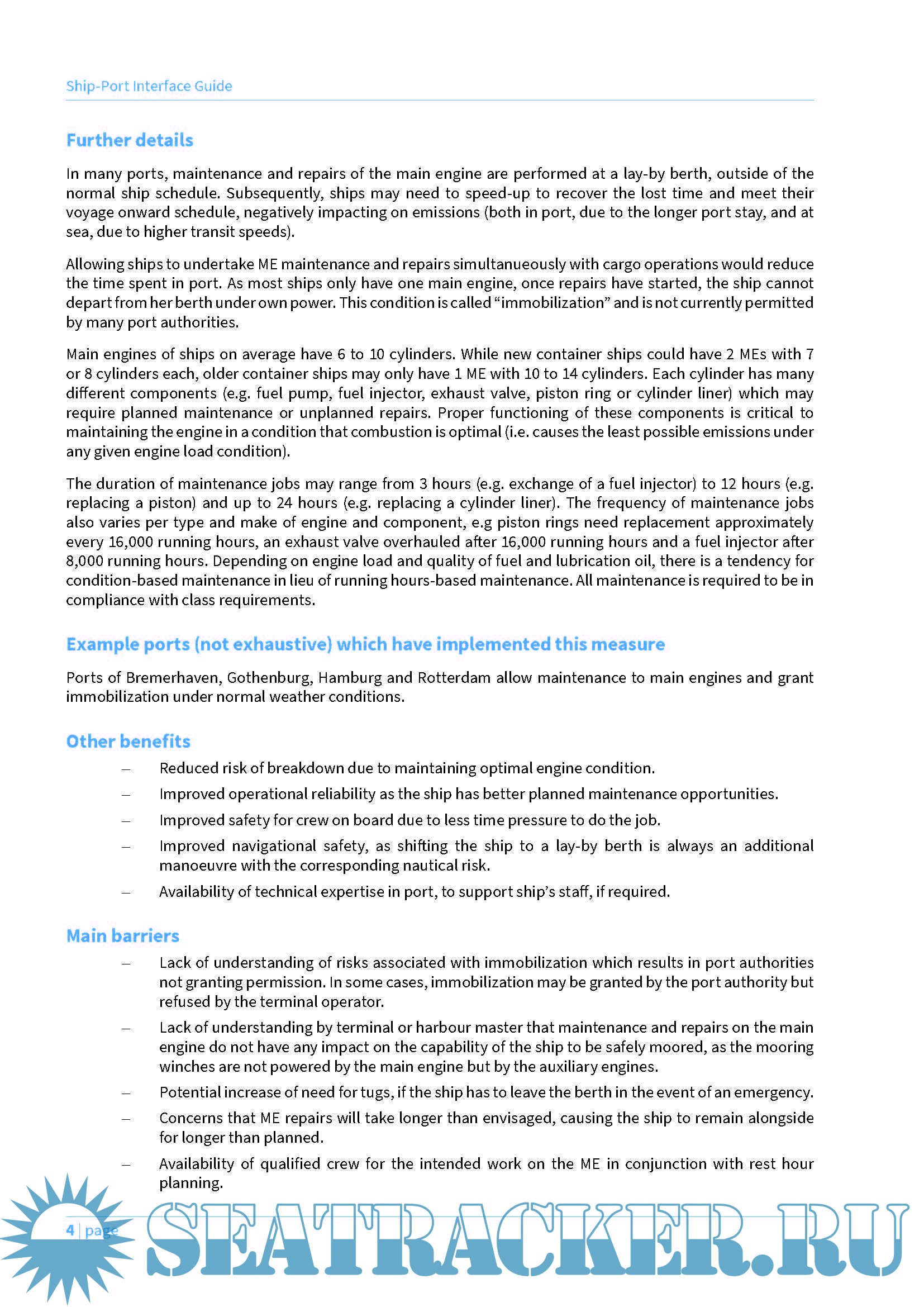 Ship-Port Interface Guide - IMO [2021, PDF] › Marine Tracker