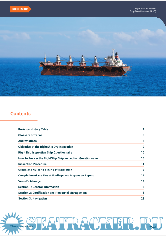 RightShip Inspection Ship Questionnaire (RISQ) 3.1- Rightship [2024 ...