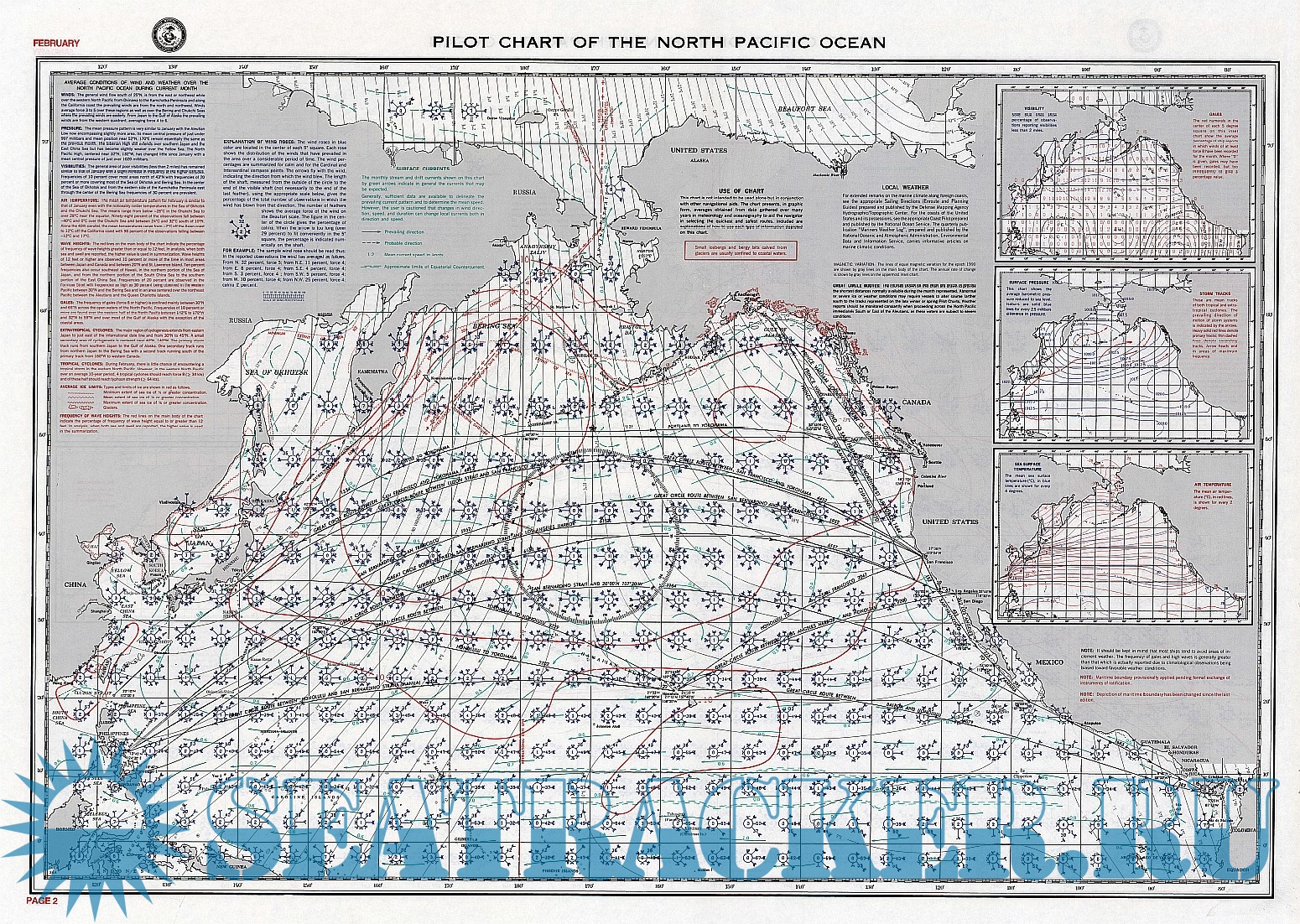 Atlas of Pilot Charts North Pacific, Pub. 108, 3rd Ed. 1994 - NGA ...