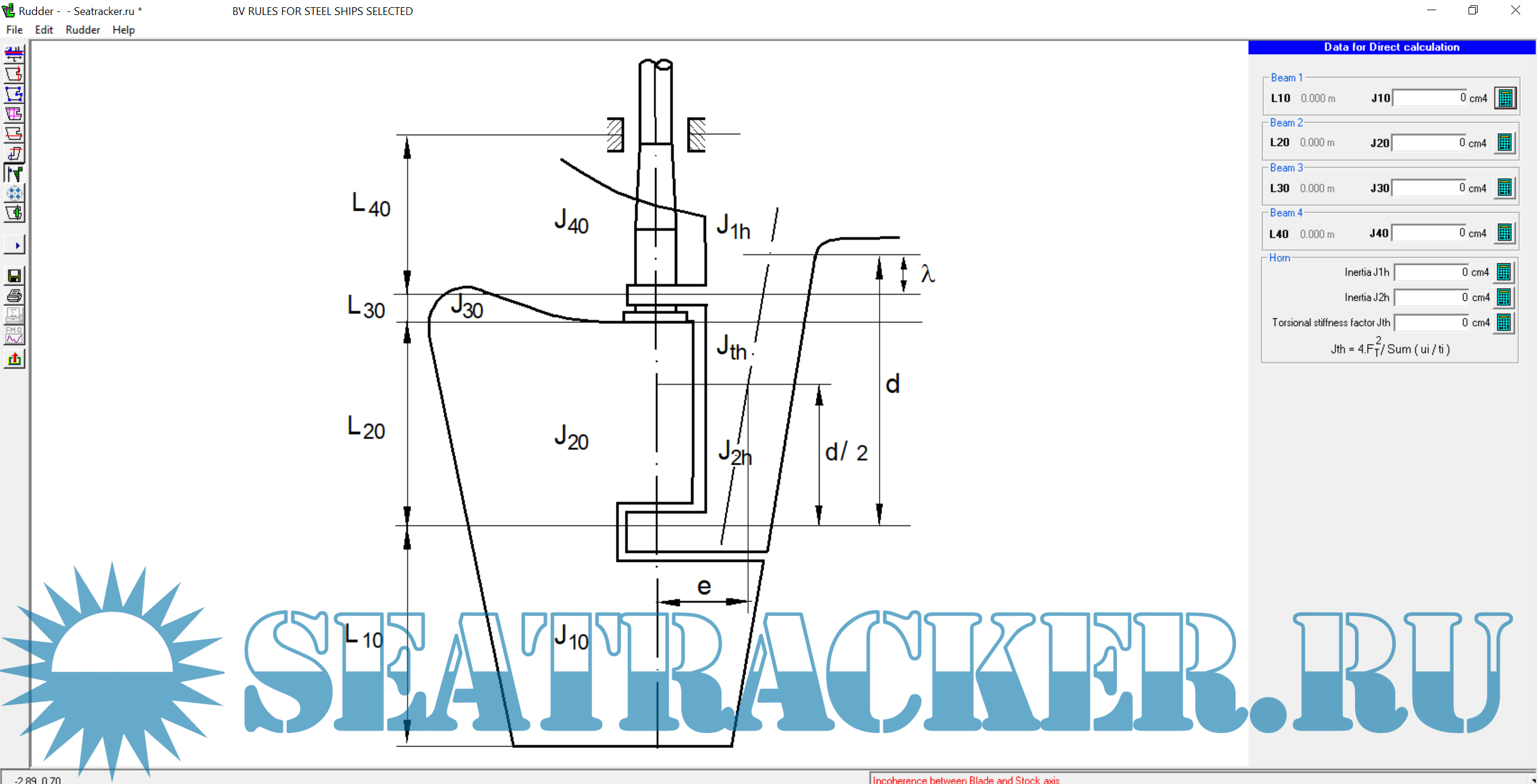 Rudder v.1.5.i - BV [2021] › Marine Tracker