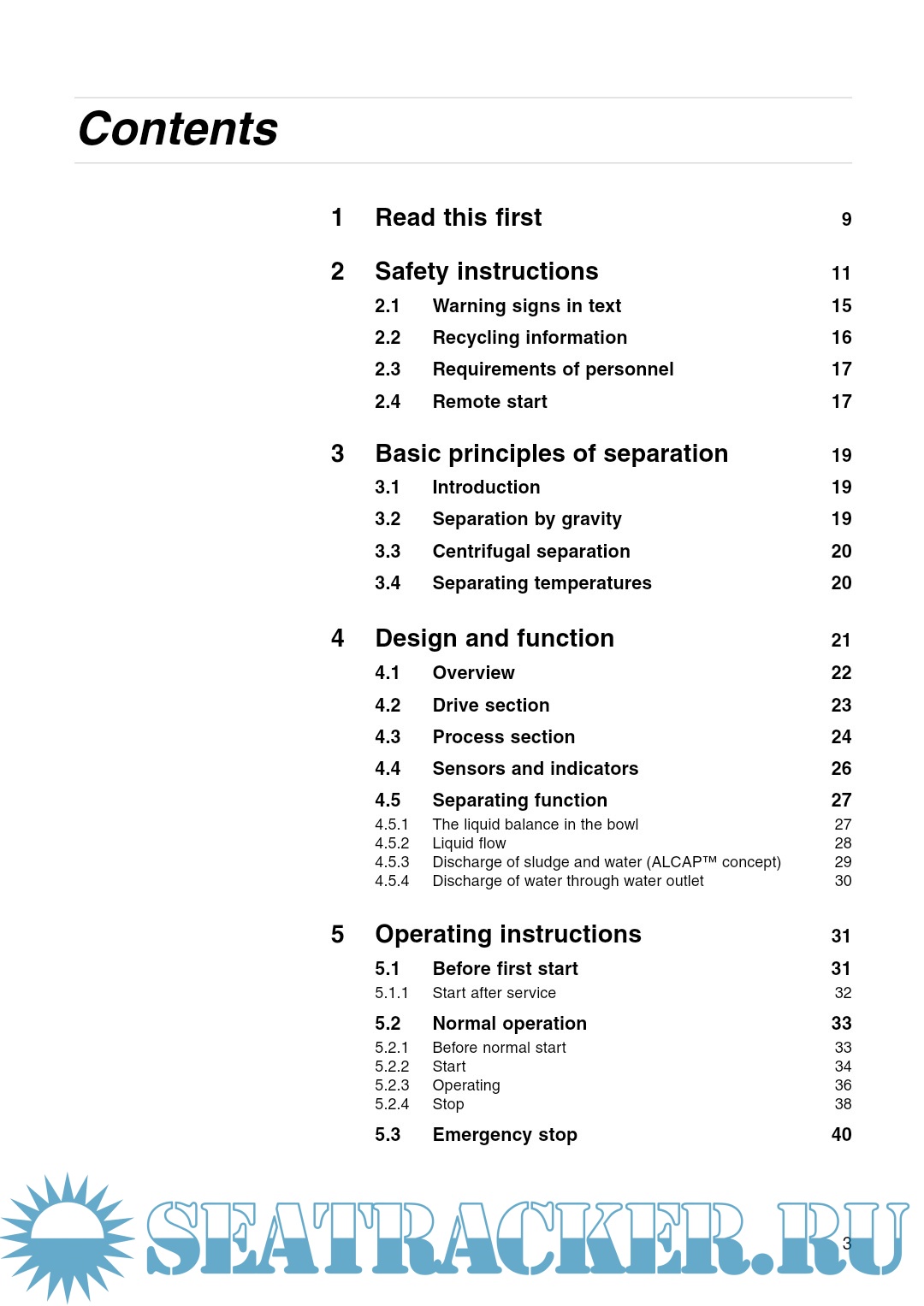 Alfa Laval S966 Separator Instruction Manual - Alfa Laval Tumba AB ...