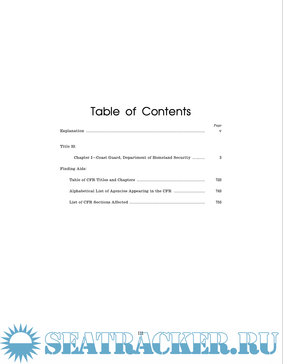 Code of Federal Regulations (CFR) Title 33 - USGPO [2025, PDF] › Marine Tracker