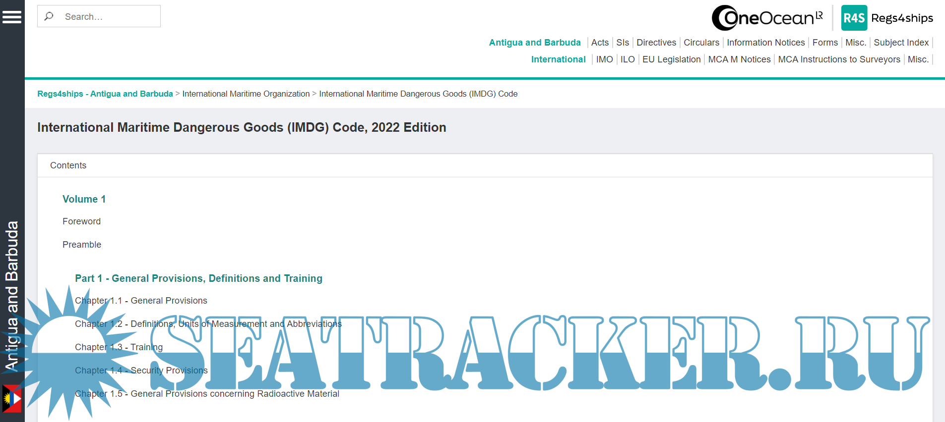 Regs4Ships - Digital Maritime Regulations - Antigua & Barbuda ...
