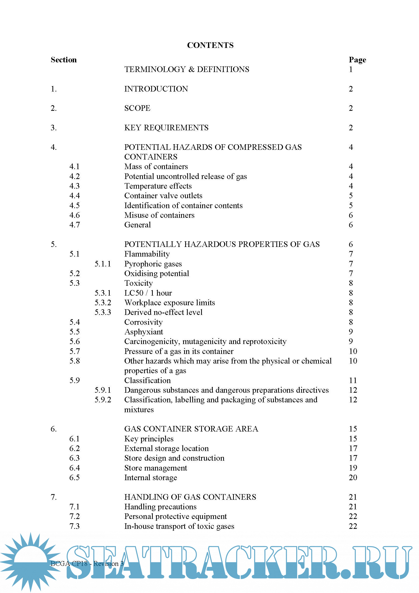 Code of Practice 18, The Safe Storage, Handling and Use of Special ...
