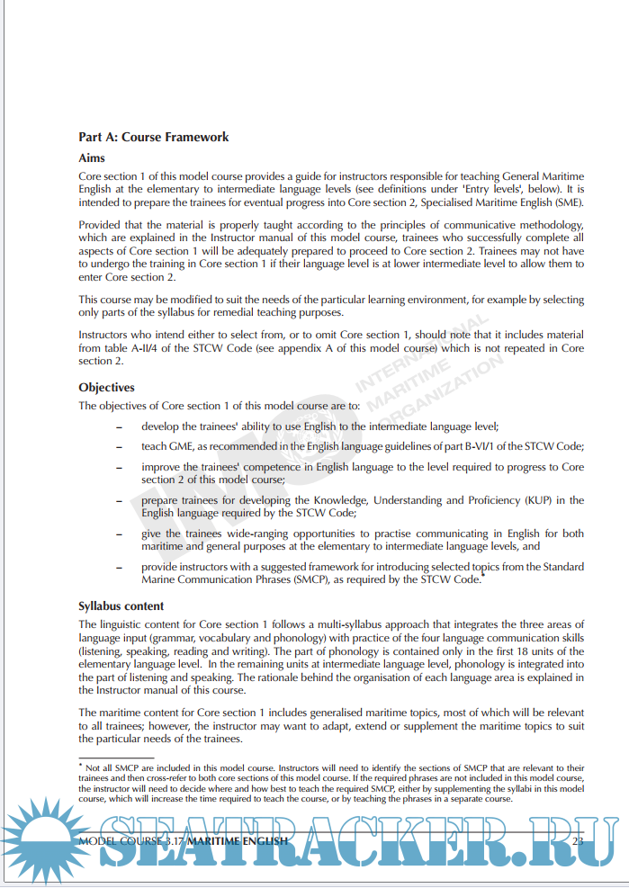 IMO Model Course 3.17 - Maritime English [2015, PDF] › Marine Tracker