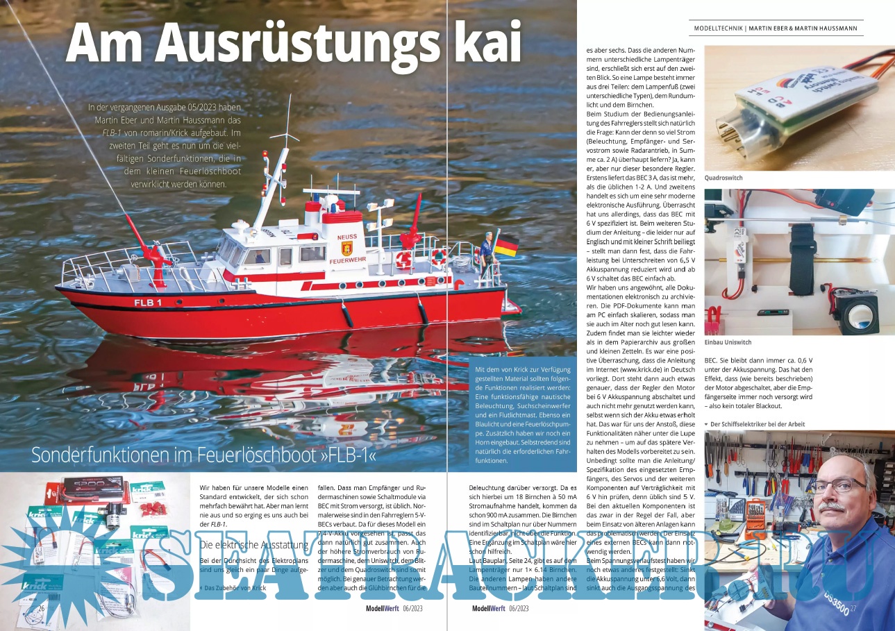 ModellWerft - Juni - Eric Schafenrort (Redaktor) [2023, PDF] › Marine Tracker