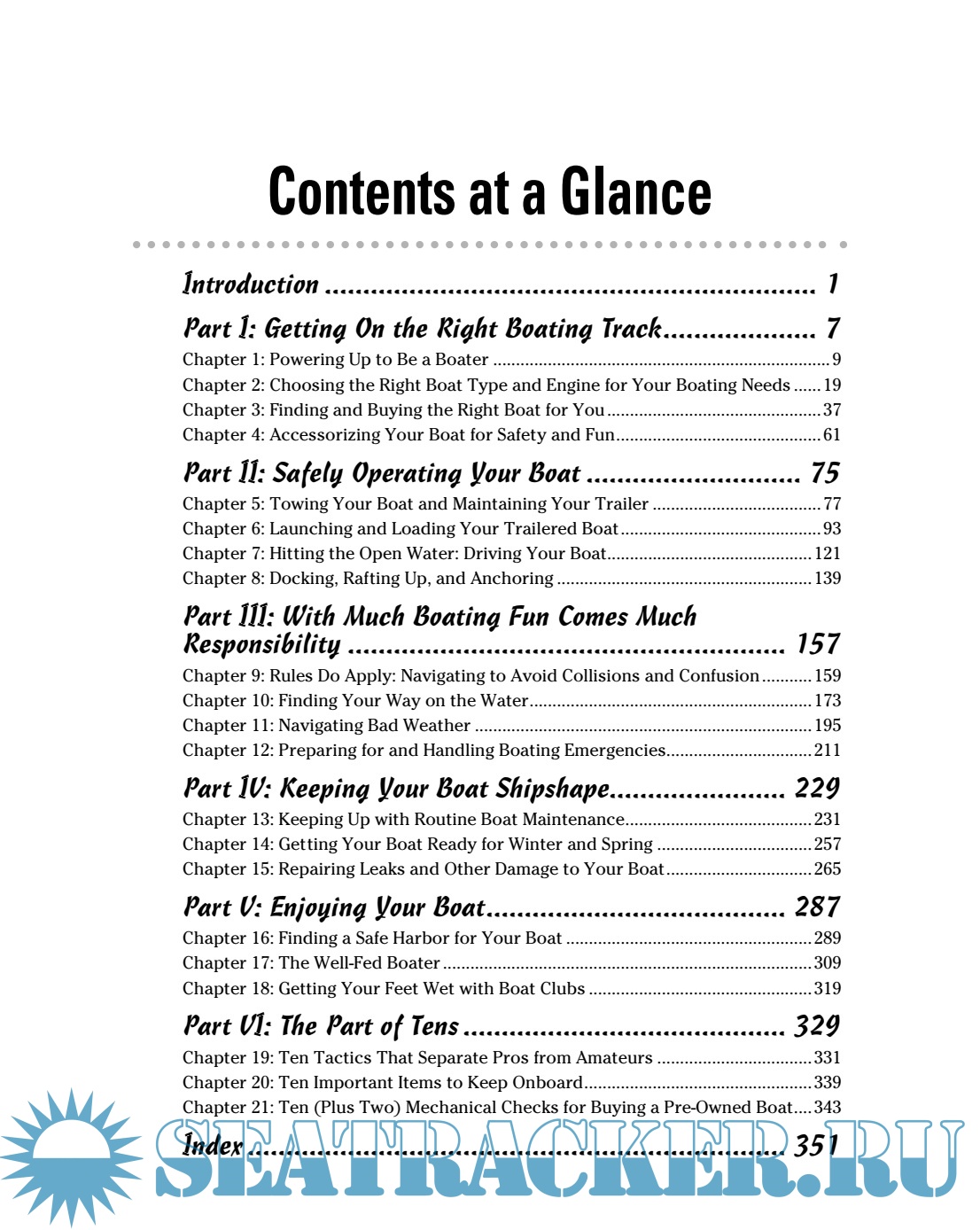 Power Boating for Dummies - Vance R. [2009, PDF] › Marine Tracker