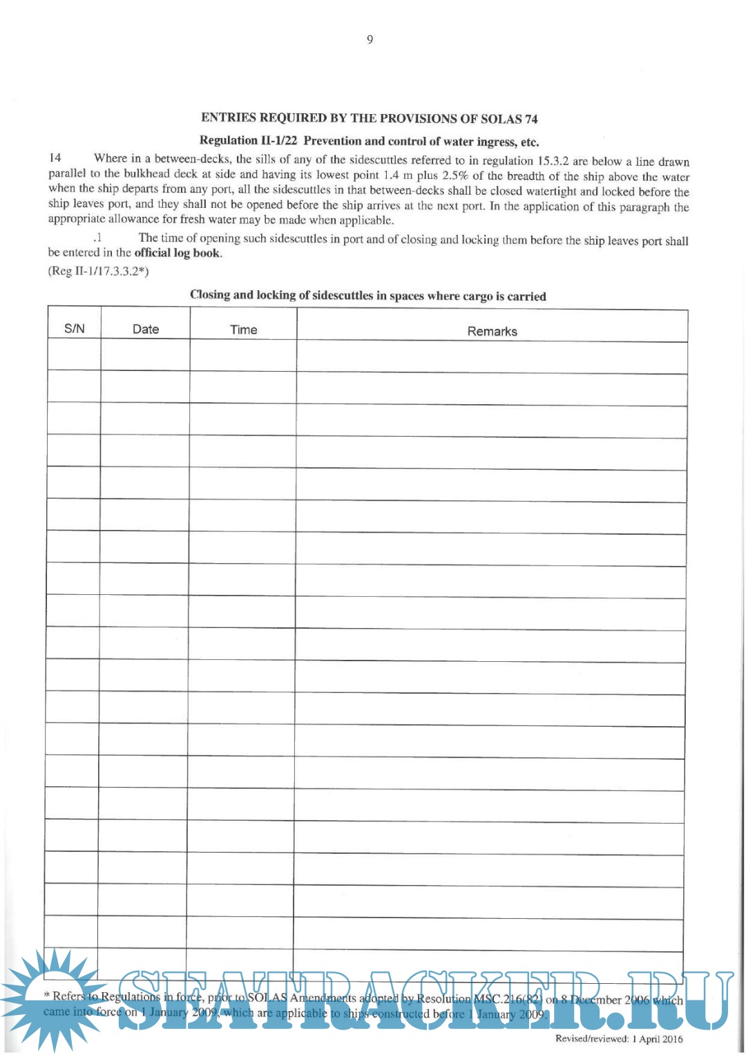 Official Log Book - MPA Singapore [2016, PDF] › Marine Tracker