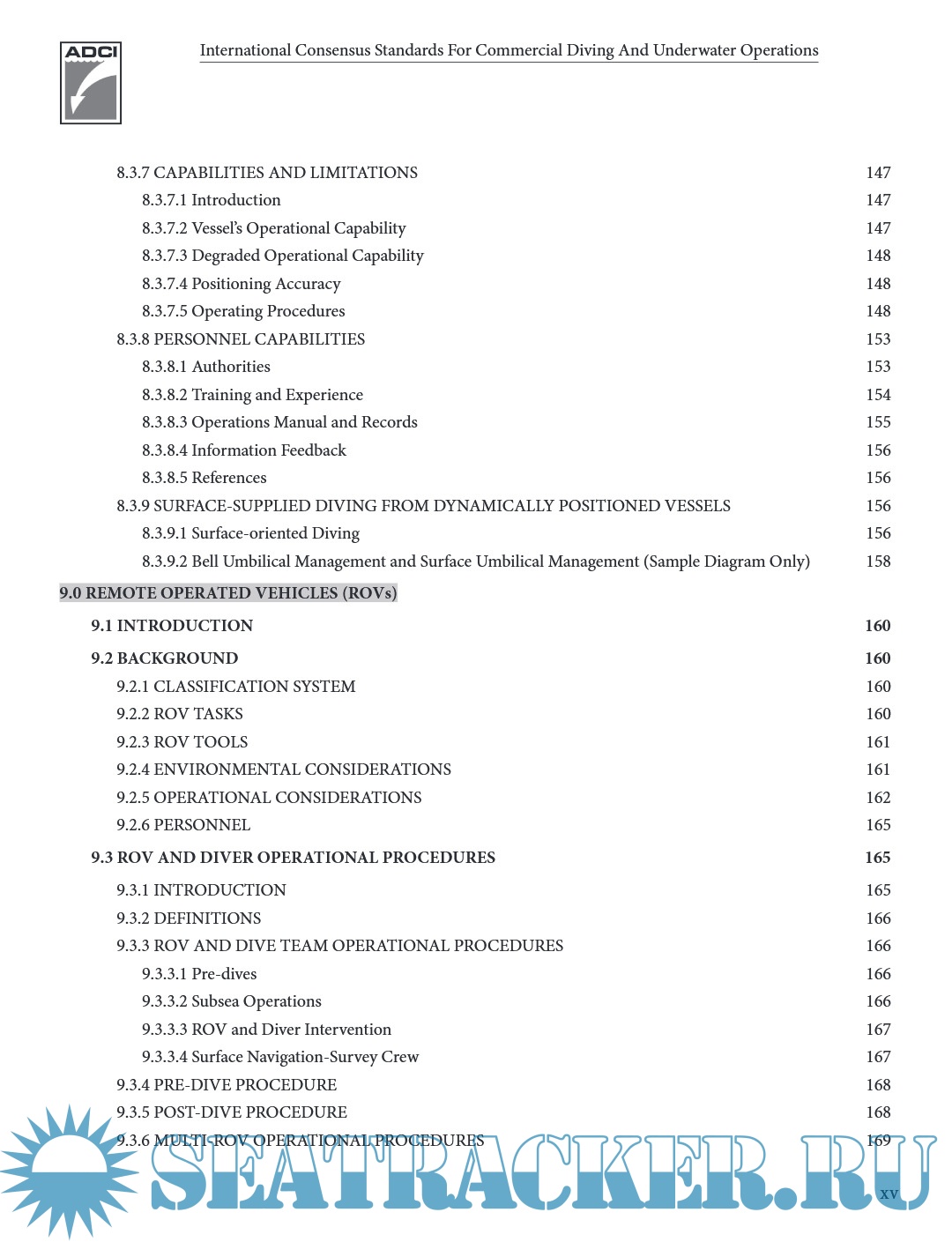 International Consensus Standards For Commercial Diving and Underwater ...