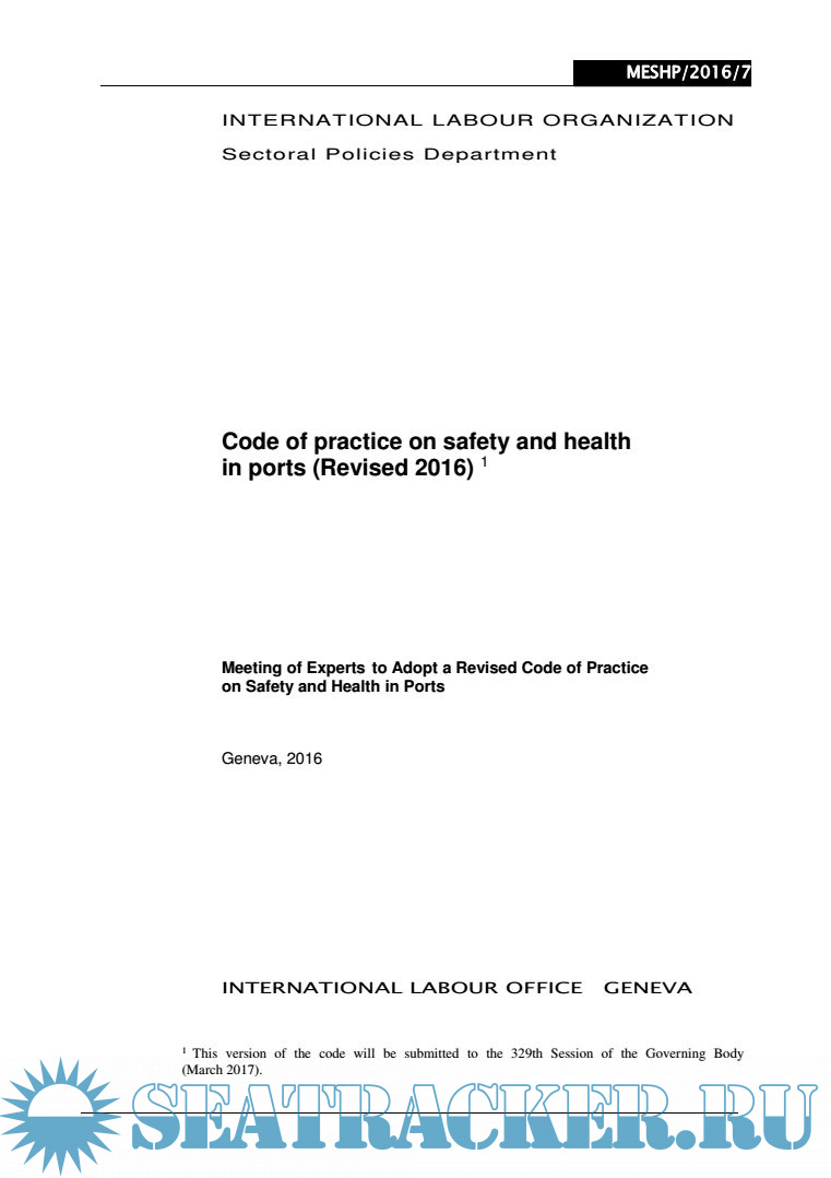 Code of practice on safety and health in ports - ILO [2017, PDF ...