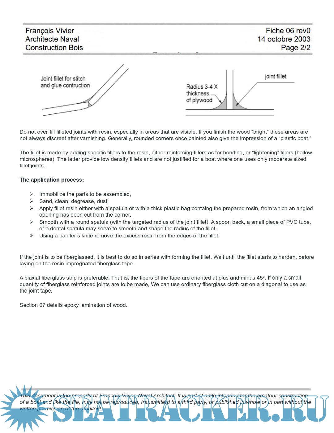 Wooden Boat Building sheets - Vivier F. [2018, PDF] › Marine Tracker