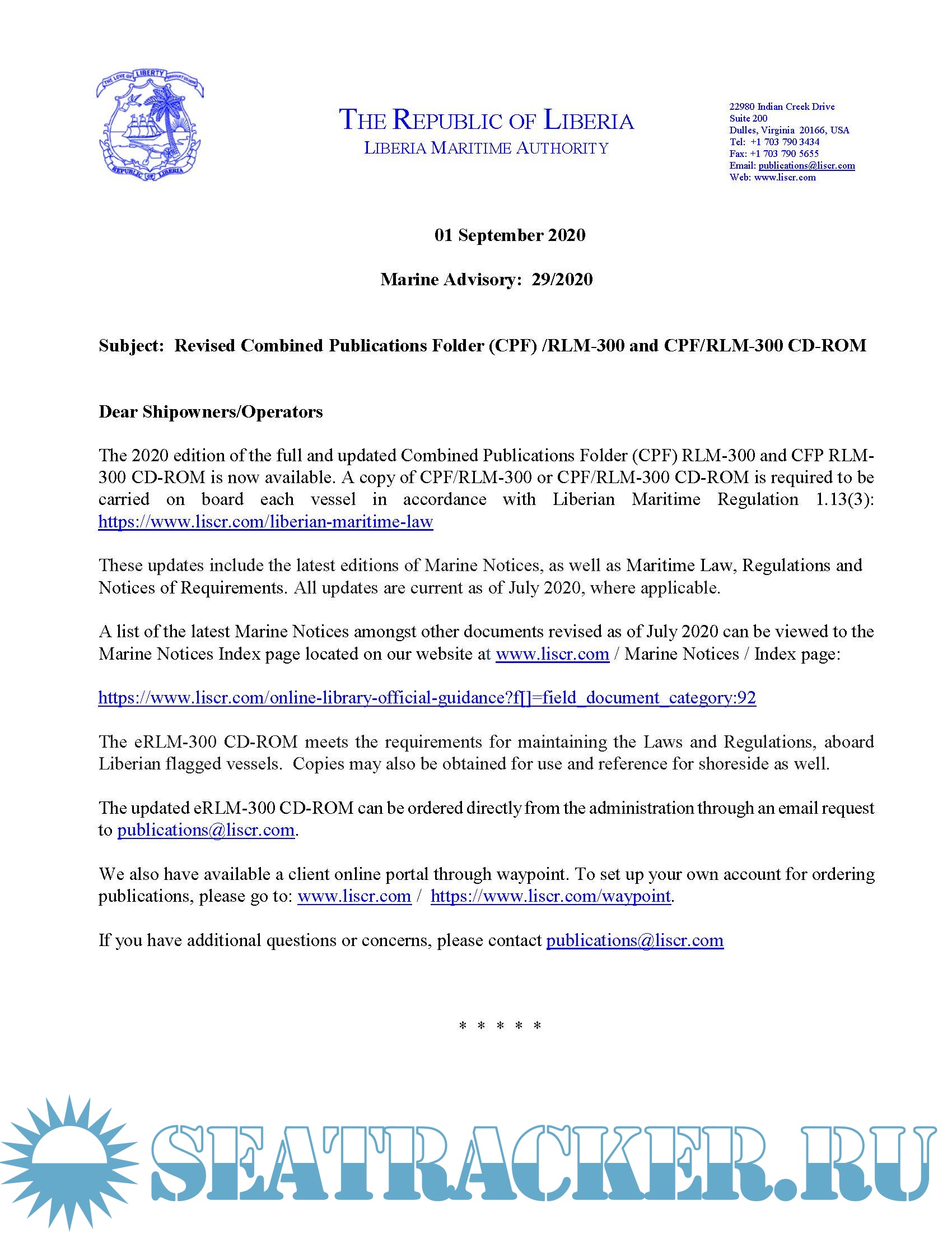 Liberia eRLM 300 edition 2024 - Liberian Registry [2024, PDF] › Marine ...