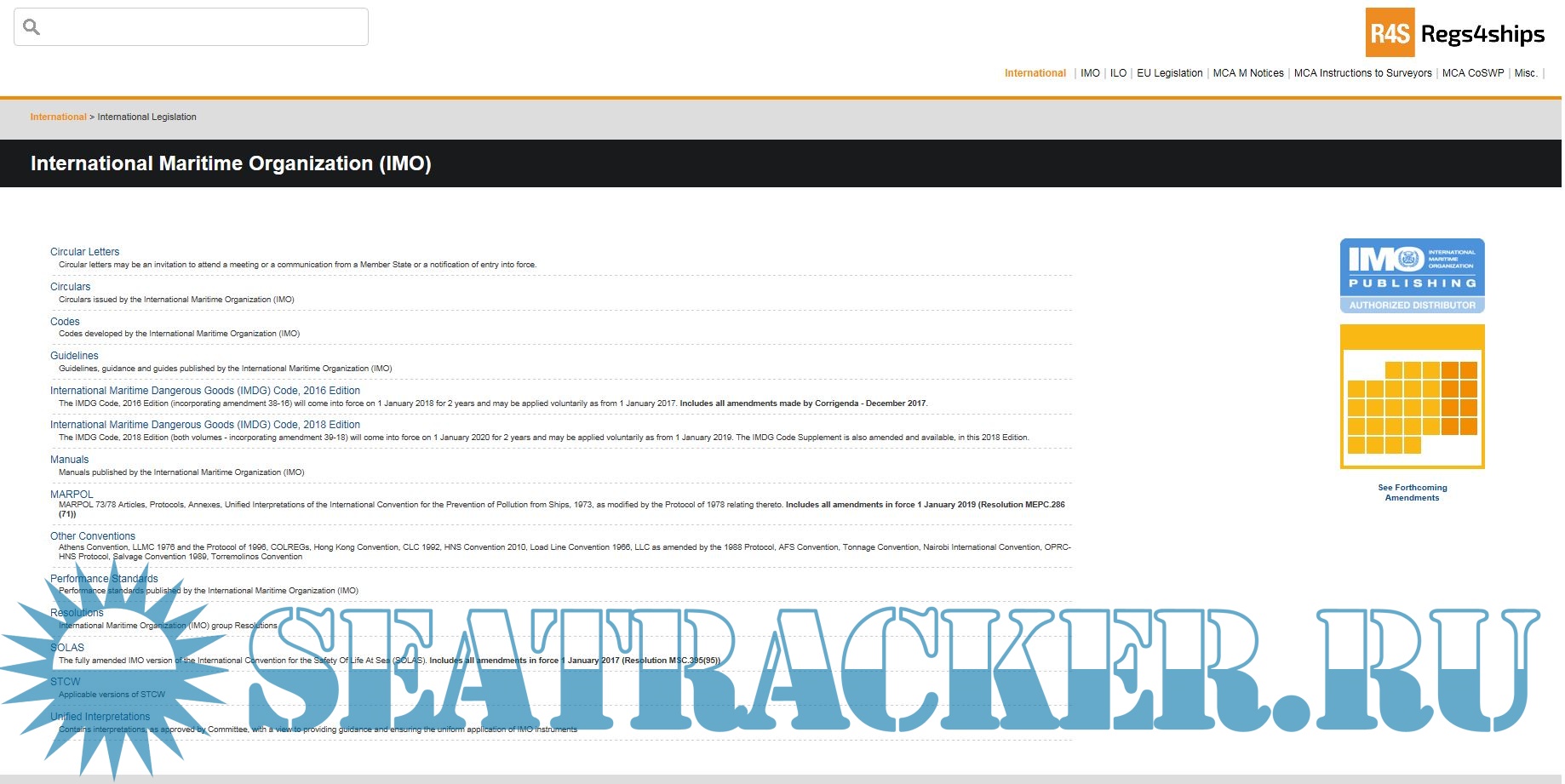 Regs4Ships - Digital Maritime Regulations - ChartCo [2019, HTML ...