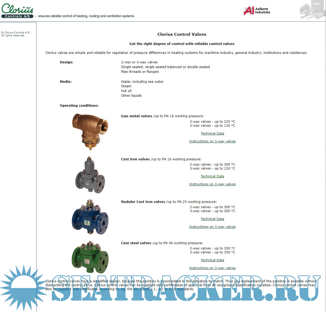 Clorius Temperature Control | Marine - Clorius Controls A/S [2005, PDF ...
