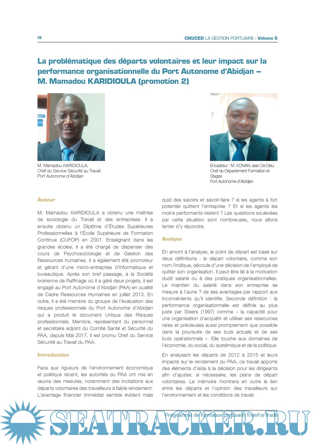 Port Management Series. Volume 6. Études de cas sur la gestion ...