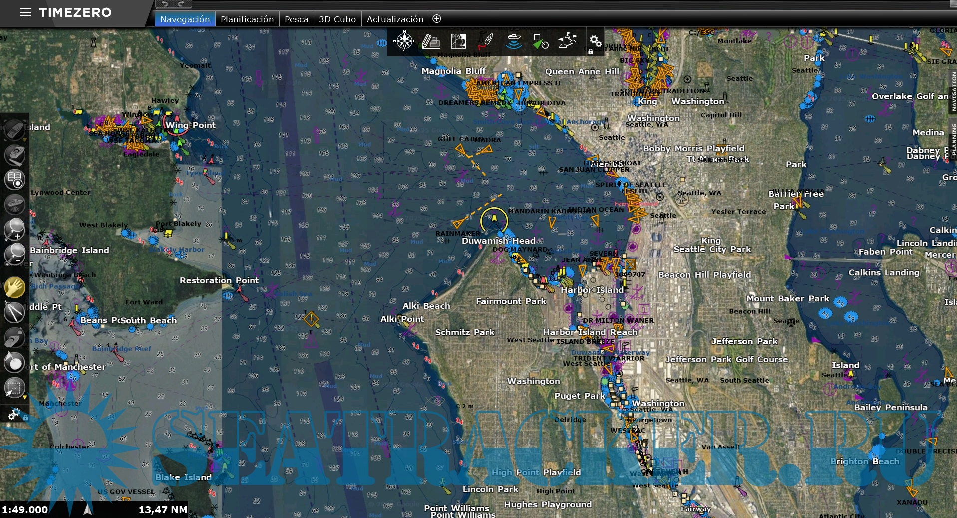 TimeZero Professional v.4.2.0.132 - Nobeltec & MaxSea [2022] › Page 52 › Marine Tracker