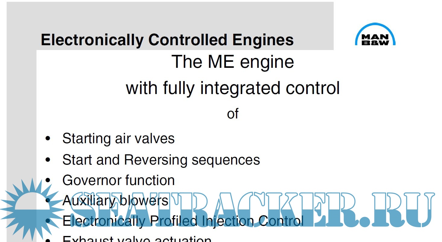 MAN ME engine with fully integrated control - MAN [2016, PDF] › Marine ...