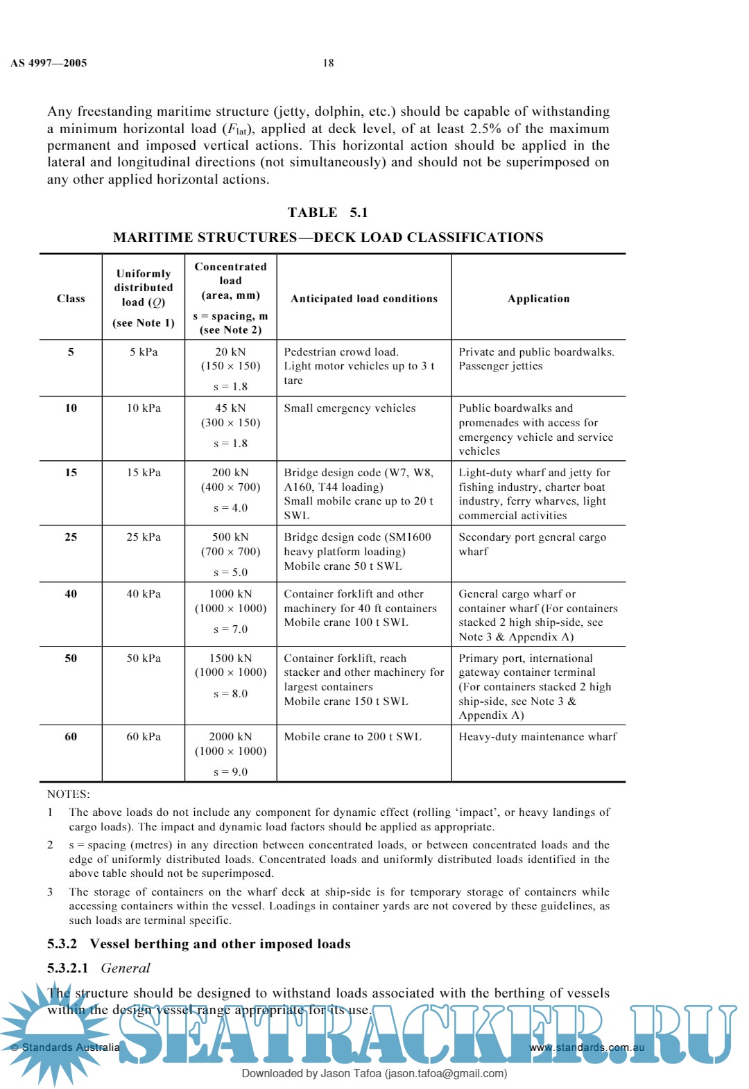 Guidelines for the design of maritime structures - Australian Standard ...