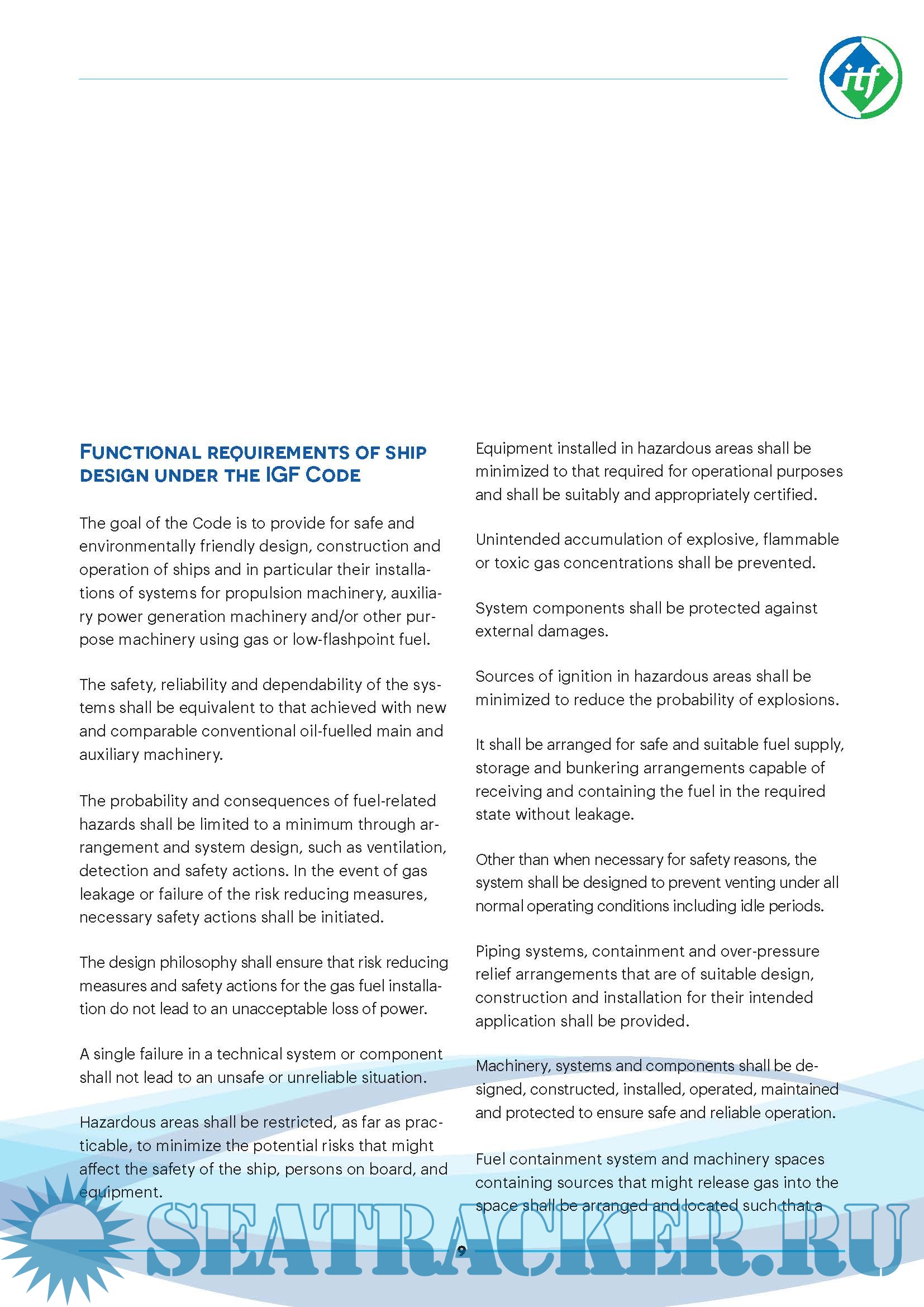 International code of safety for ships using gases or other low ...