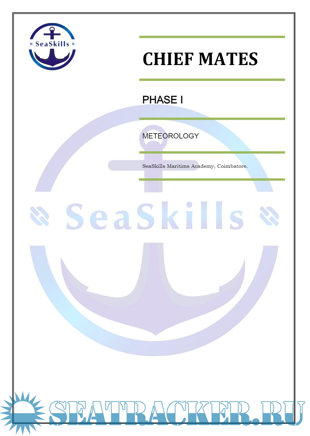 Phase I: Chief Mate: Meteorology Notes - Seaskills Maritime Academy ...