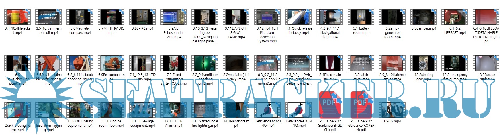 KR PSC Checklist Guidance - KR Register [2024, PDF+MP4] › Marine Tracker