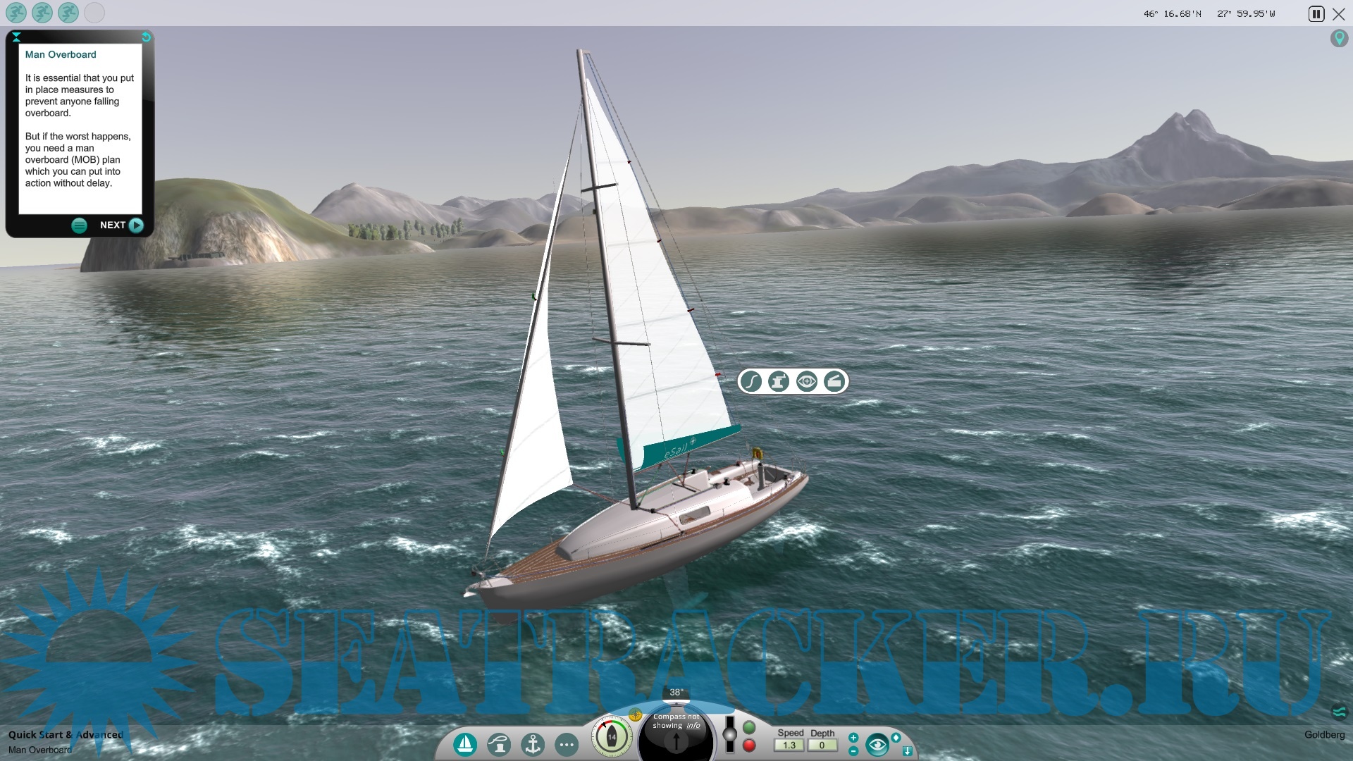 eSail Sailing Simulator v.1.5.31 - eSail [2023] › Marine Tracker