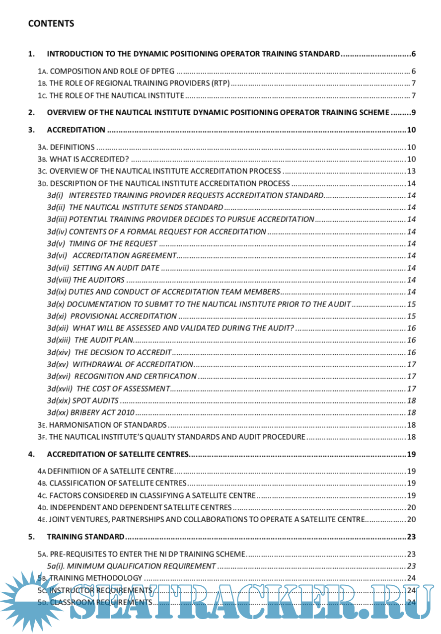Dynamic Positioning Operator Training Scheme Accreditation Standard ...