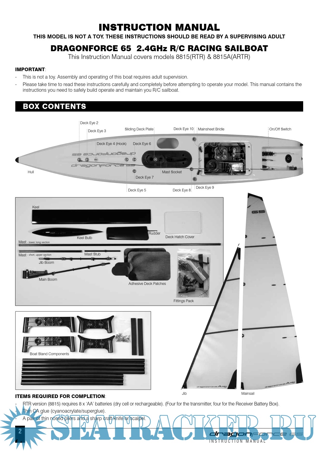 V6 rigging instructions - Joysway Hobby [PDF] › Marine Tracker