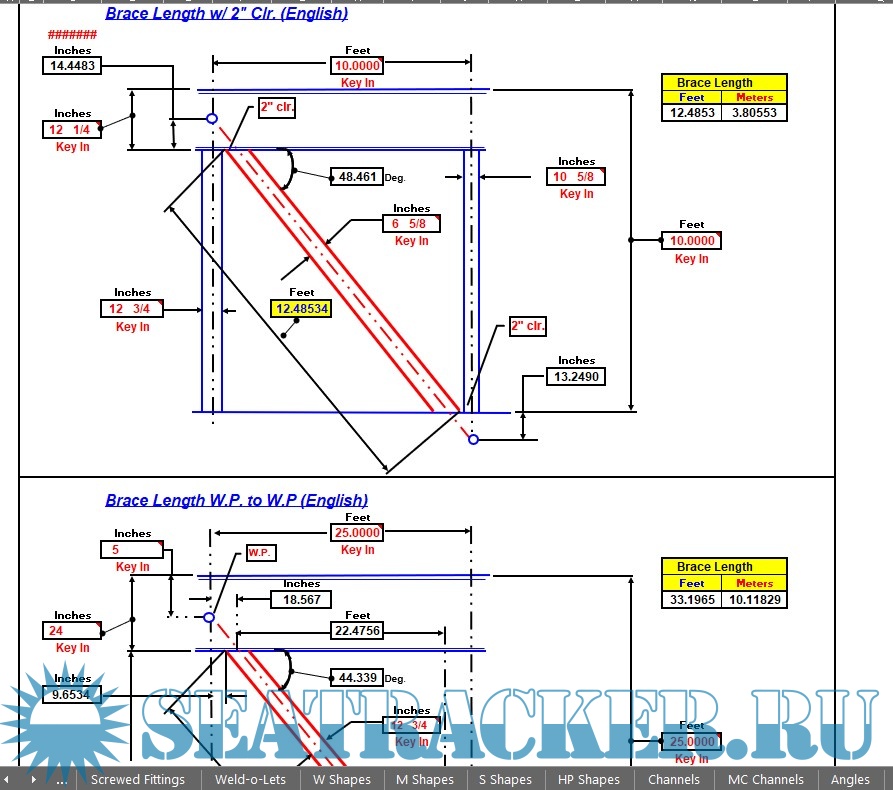 Engineering spread sheet for maritime engineers - Oil & Gas company ...