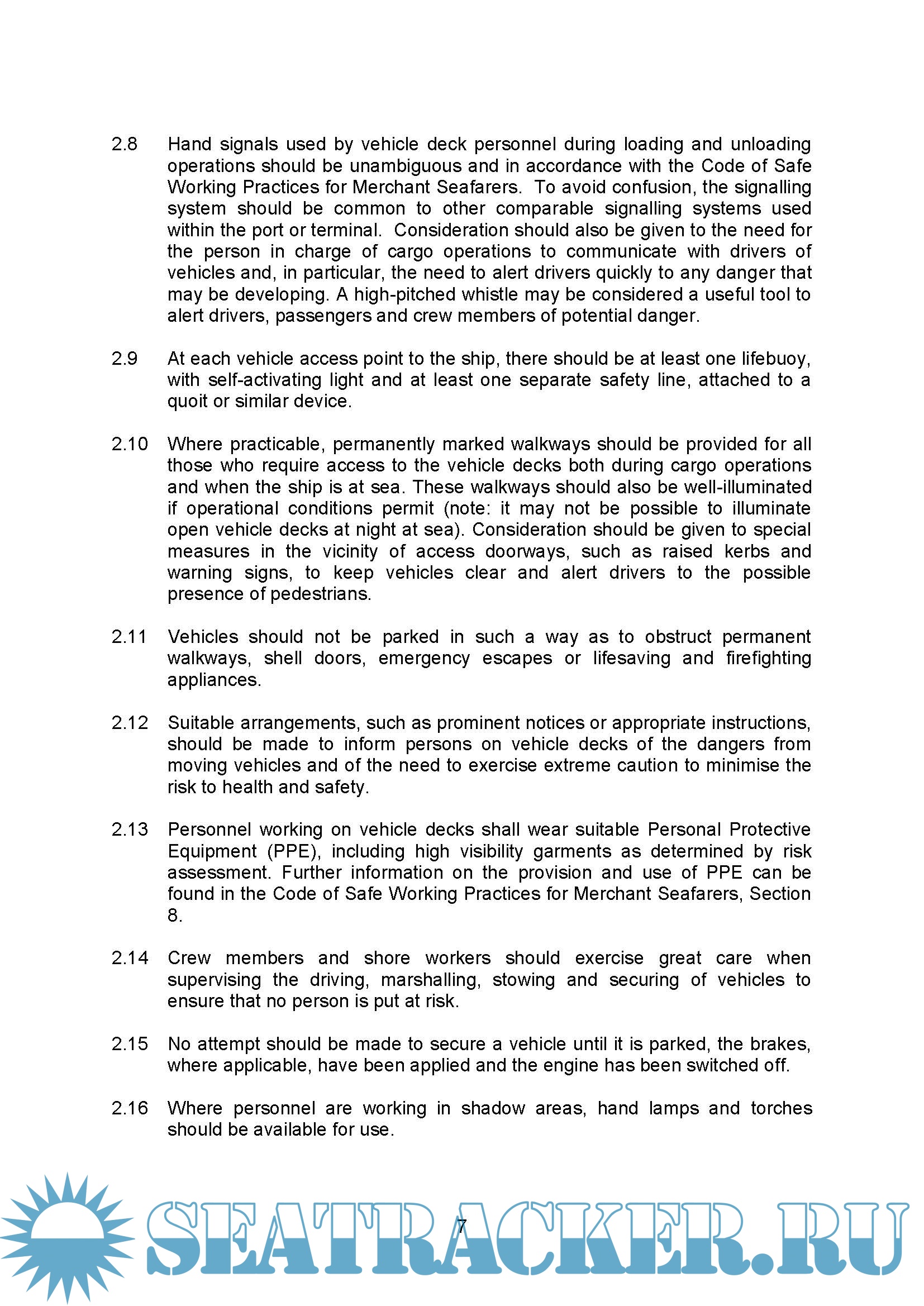 Marine Guidance Note MGN 621 (M+F), Roll-on/Roll-off Ships -Guidance ...