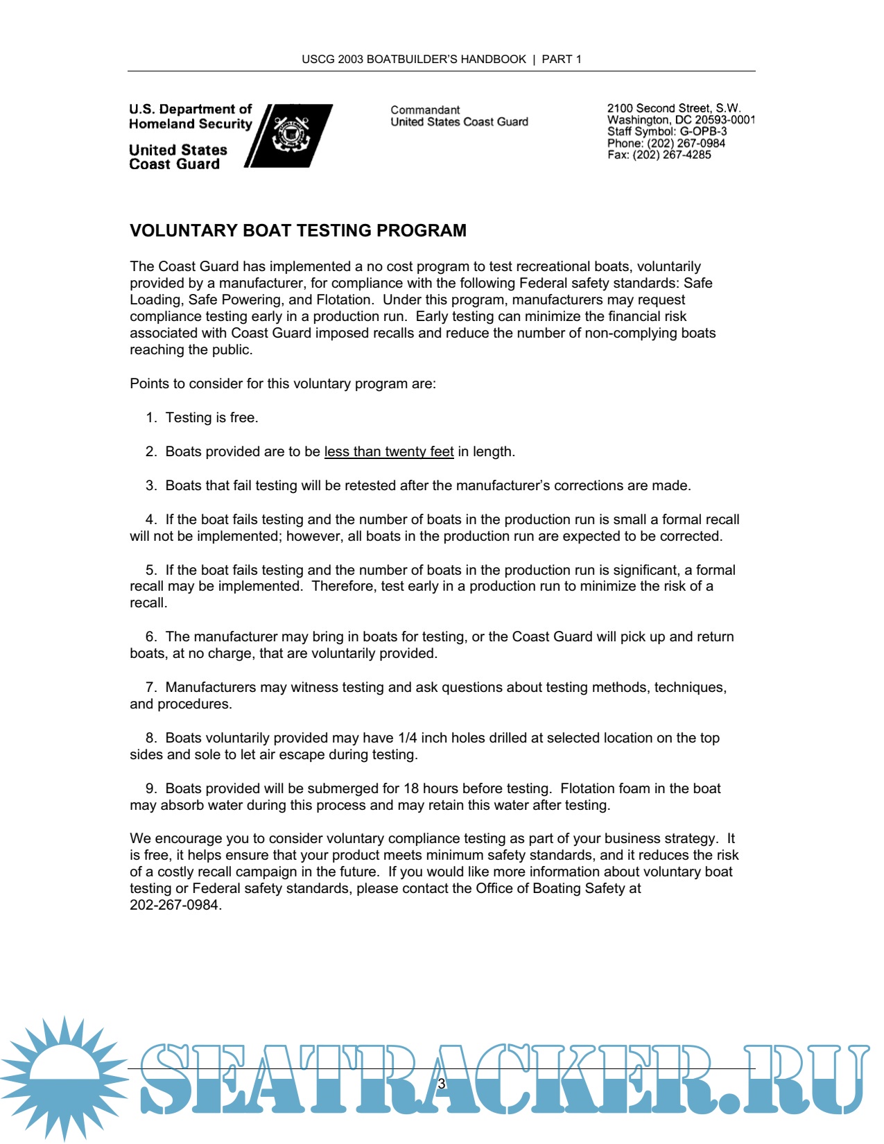 Boatbuilder's Handbook - US Coast Guard [2003, PDF] › Marine Tracker