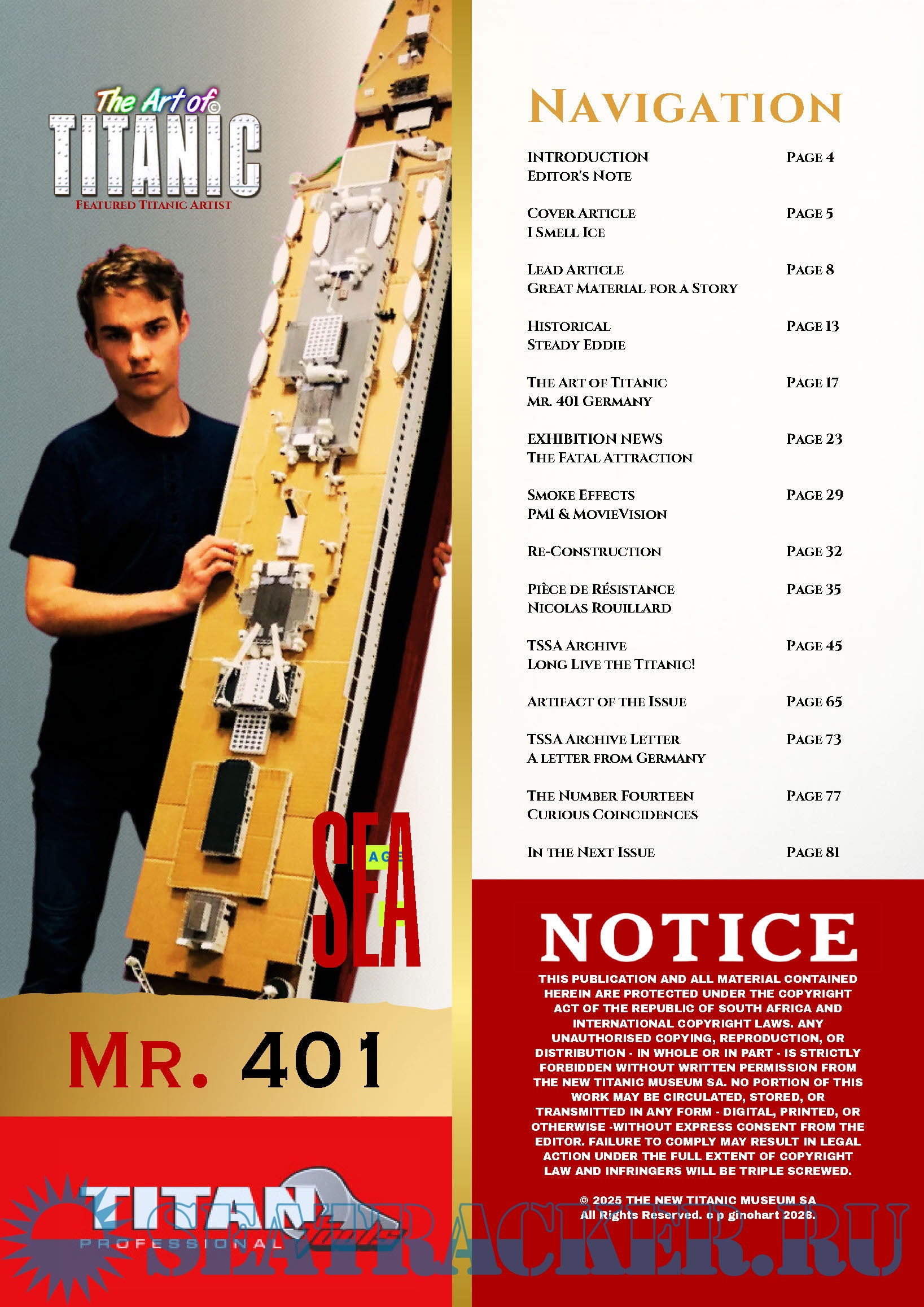 The New Titanic Chronicler magazine - Gino Hart (Editor) [2025, PDF ...