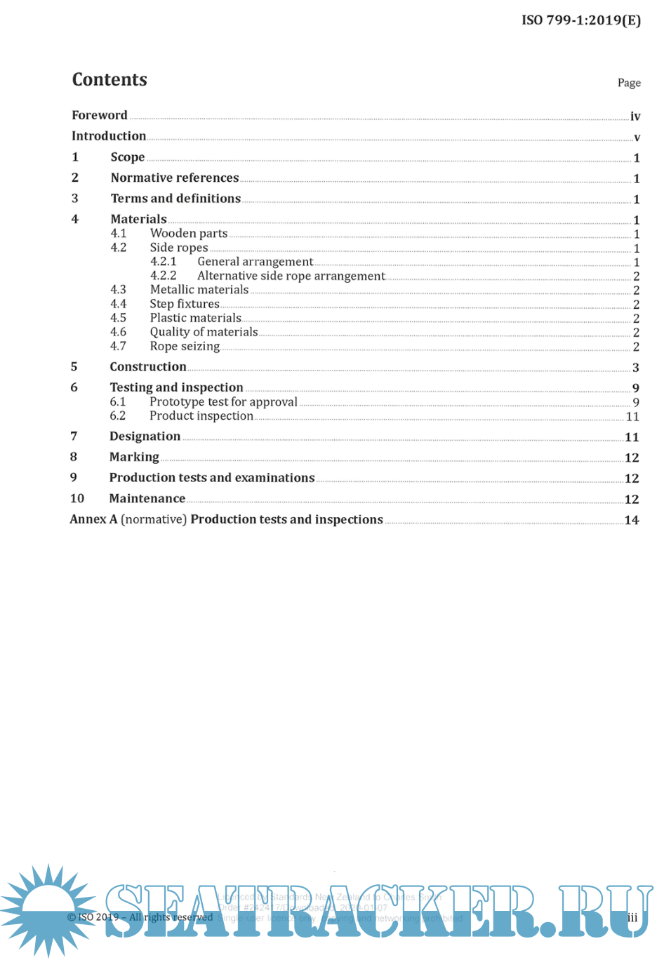 ISO 799-:2019(E) Pilot Ladders Part 1 Design and specification - International Standard ...