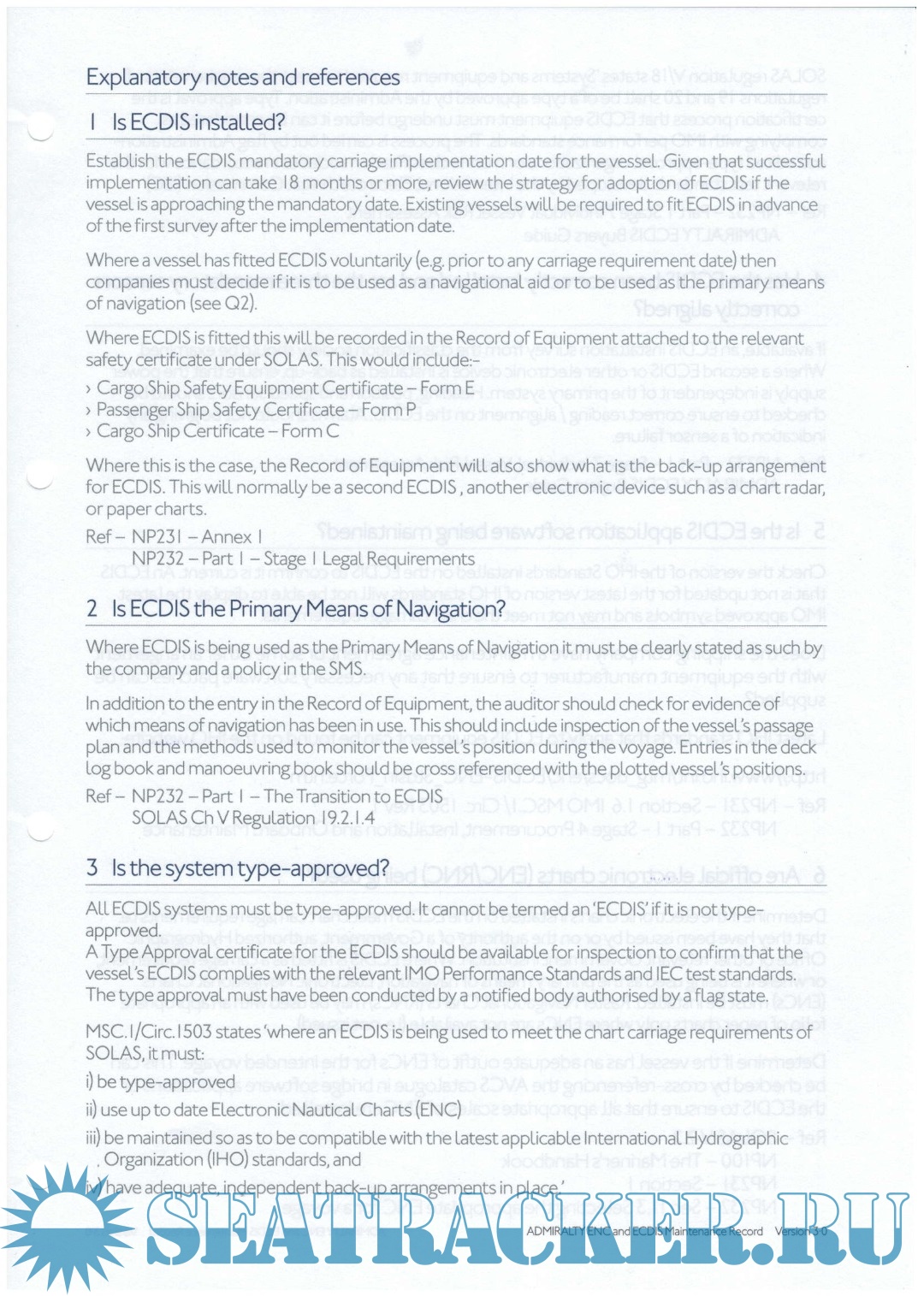 NP 133C Admiralty ENC and ECDIS Maintenance Record - UKHO [2024, PDF] › Marine Tracker