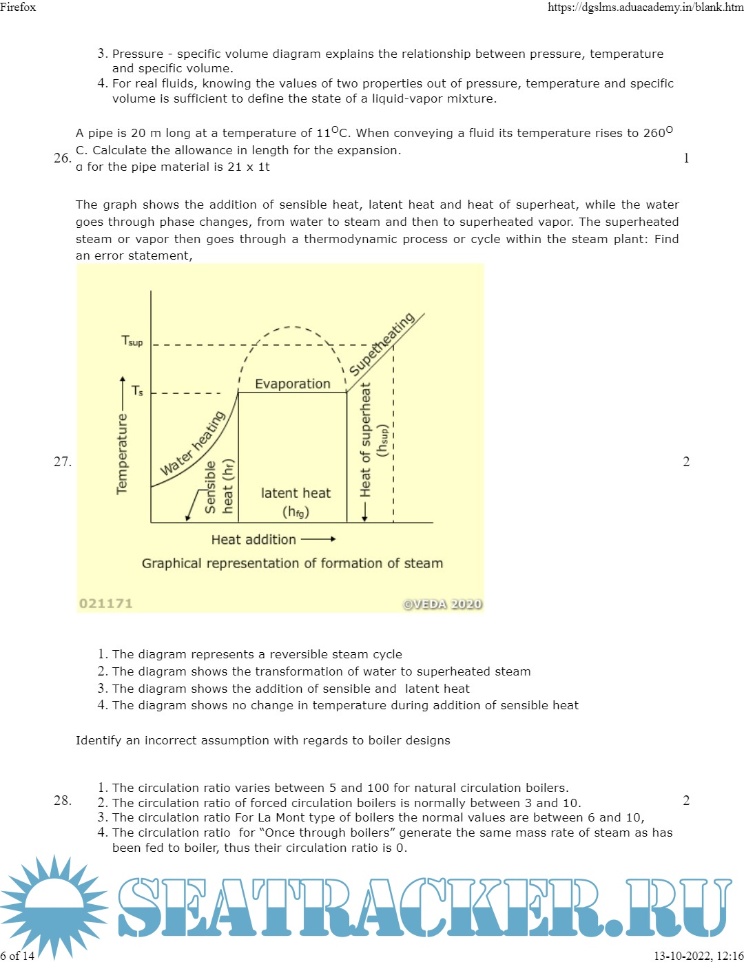 DGS E-Learning: MEO Class IV: Marine Engineering Knowledge (M.E.K.) Steam - ADU Academy [2020 ...